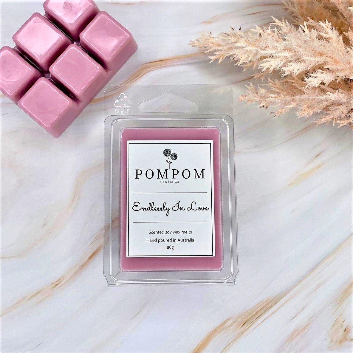 Endlessly In Love Clam Shell - Wax Melt – PomPom candle co