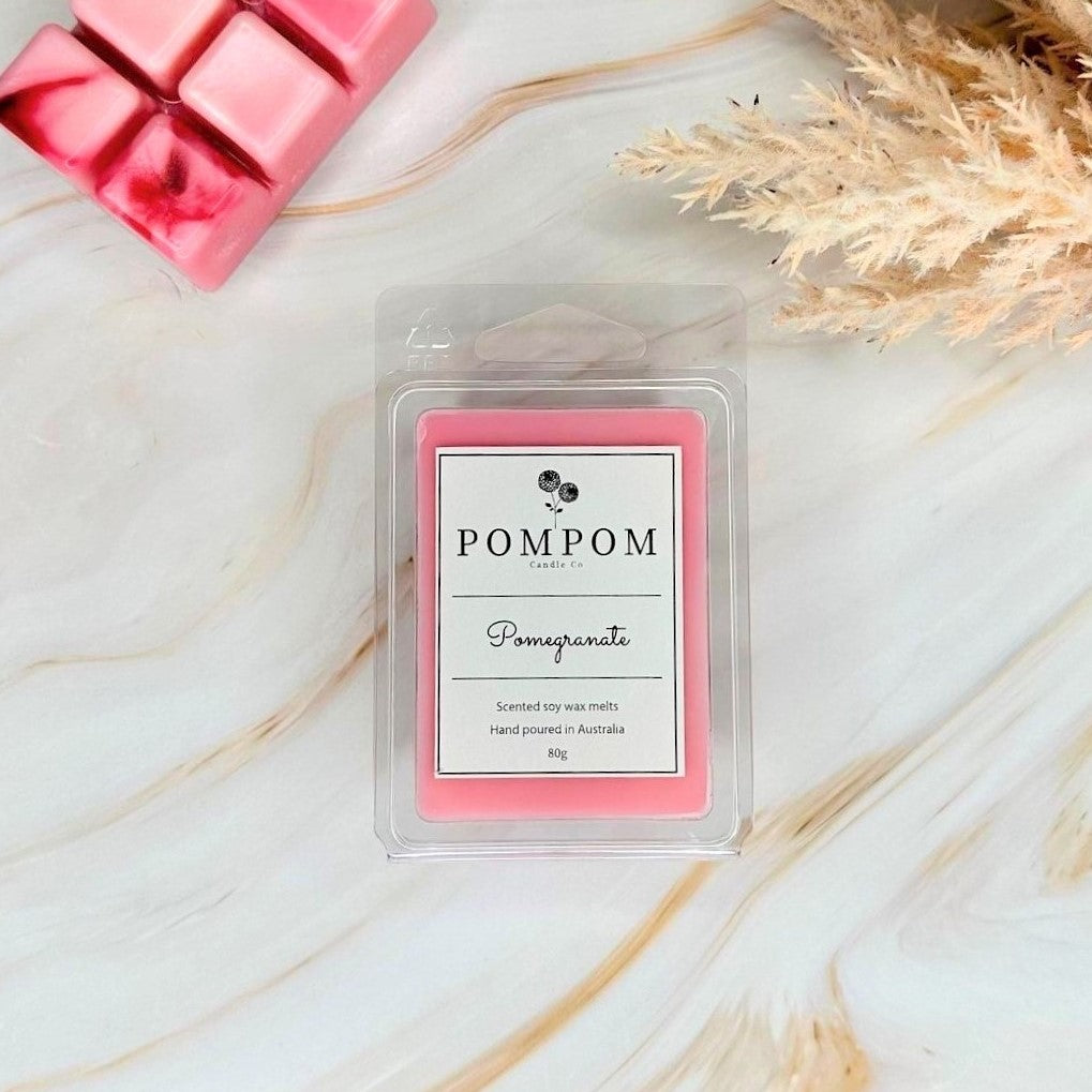 Pomegranate Clam Shell - Wax Melt – PomPom candle co
